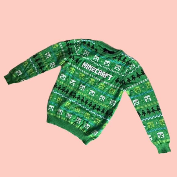 Minecraft | Shirts & Tops | Mojang Minecraft Boys Sweater Jumper Size ...